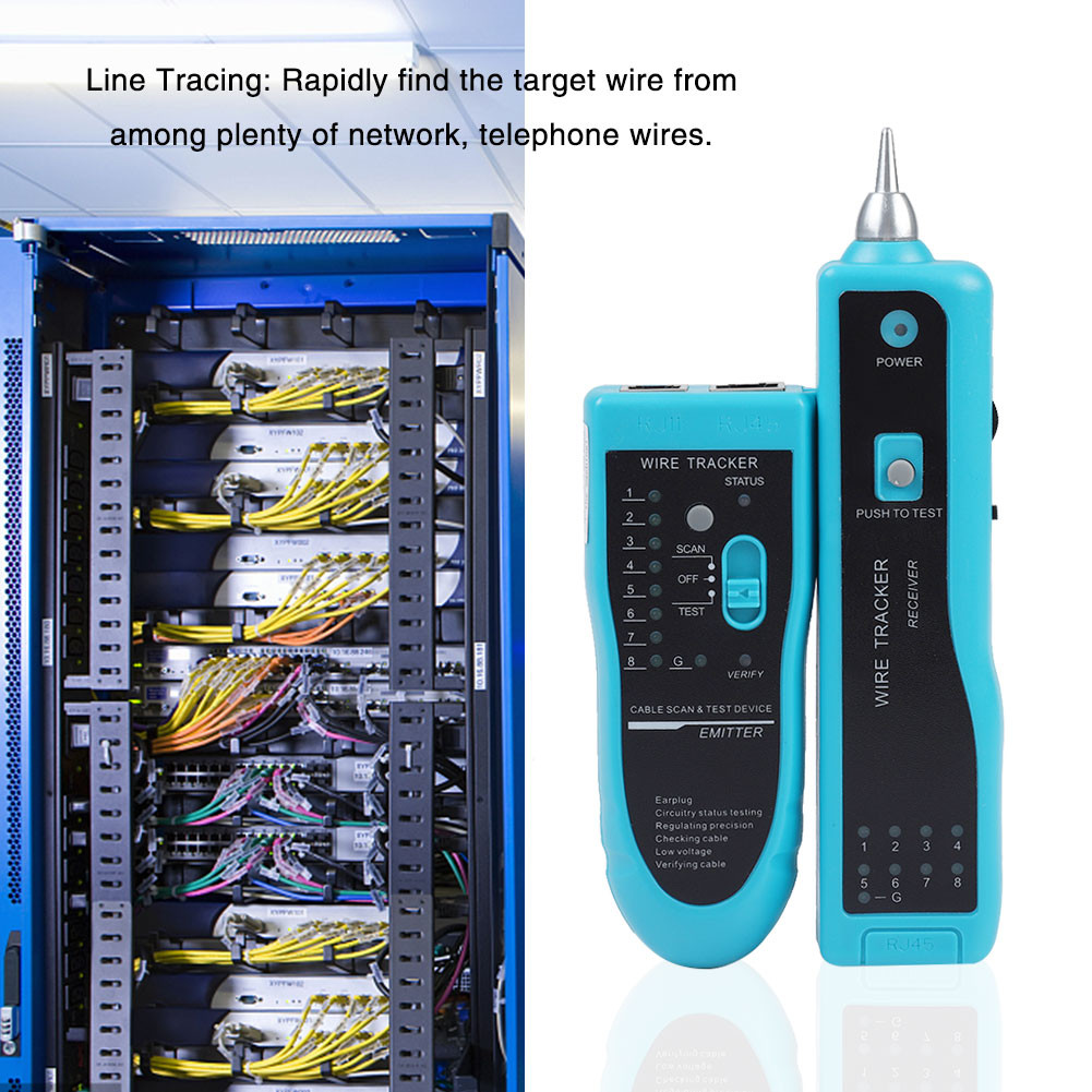 เครื่องทดสอบสายเคเบิลแบบพกพามือถือ Rapid LAN Line Finder พร้อม ...