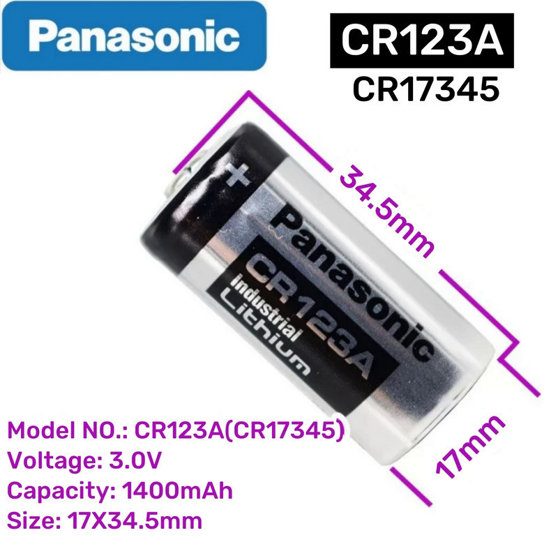 2-10Pcs Original Panasonic 123 Lithium 3V Arlo Camera Battery CR123A CR17345 DL123A EL123A 123A ...