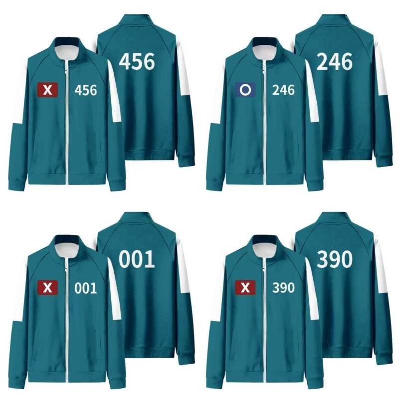 【S-4XL】 Squid Game Season 2 number jacket 456 jacket for adults 007 001 ...