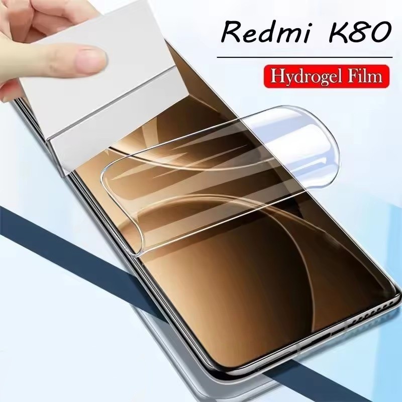 ฟิล์มกันรอยหน้าจอ ฟิล์มไฮโดรเจลนุ่ม แบบเต็มจอ กันมอง กาวเต็มแผ่น สำหรับ Redmi K80 K70 K70E K60 ...