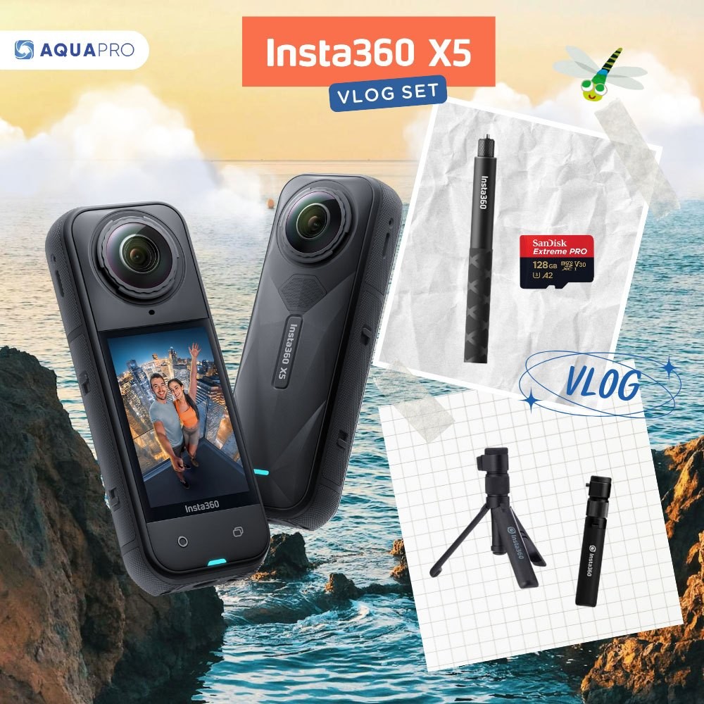 Insta360 X5 Vlog Set ประกันศูนย์ไทย Insta360 X5 Action Camera 8K 360 ...