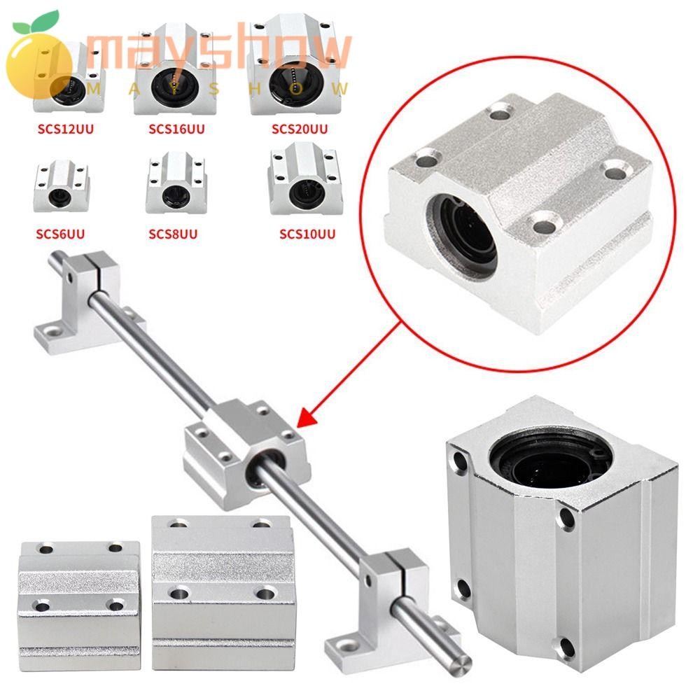 MAYSHOW Linear Ball Bearing, CNC Router SCS8UU SCS10UU SCS12UU สไลด์ Bushing Block, ทนทาน ...
