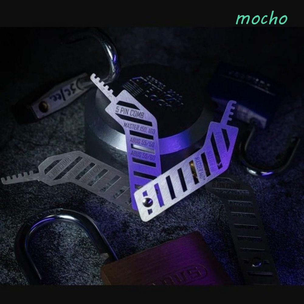 MOCHO 3 ชิ้น/เซ็ตหวีล็อค Picks, Multifunctiona แบบพกพาหวี Covert Instruments, ทนต่อการสึกหรอ ...