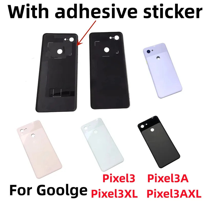 โทรศัพท์มือถือกลับฝาครอบแก้วกรณีเปลี่ยนสำหรับ Google Pixel3 Pixel3A Pixel3XL Pixel3AXL ฝาครอบ ...
