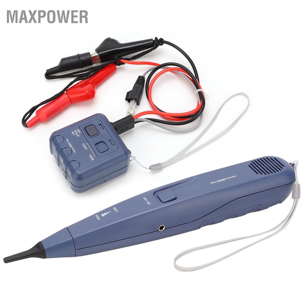 Maxpower Network Cable Tester Handheld Telephone Line Finder Audio ...