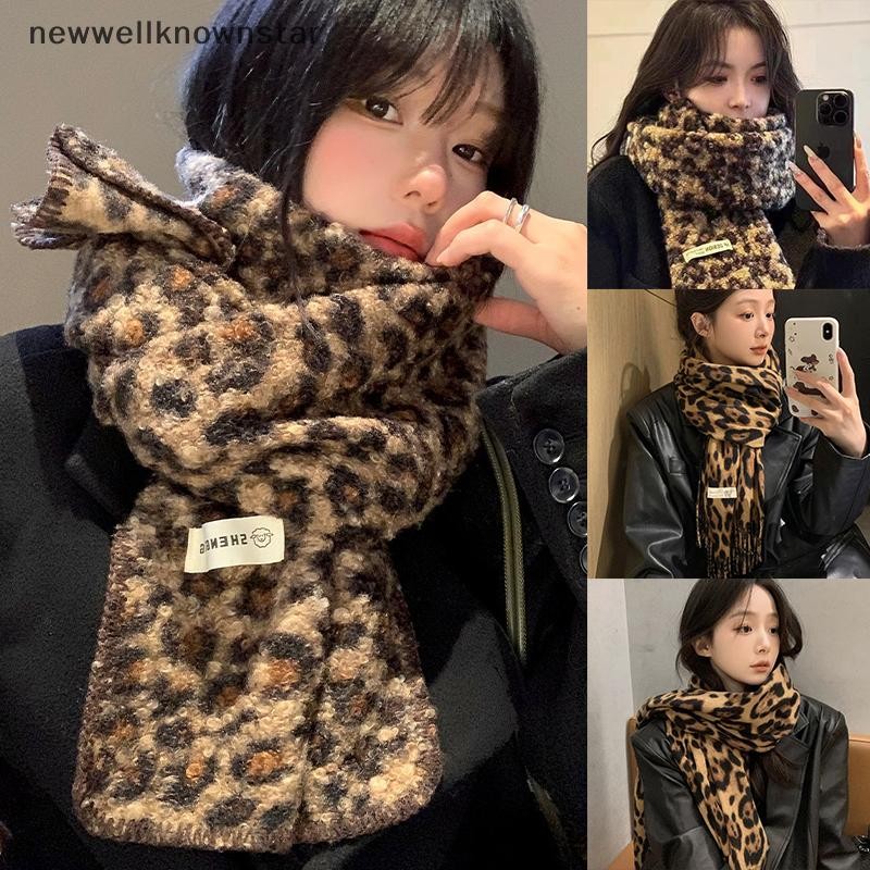 Newwellknownstar แฟชั่นเซ็กซี่เสือดาวผู้หญิงฤดูหนาวผ้าพันคอ sels ผ้า ...