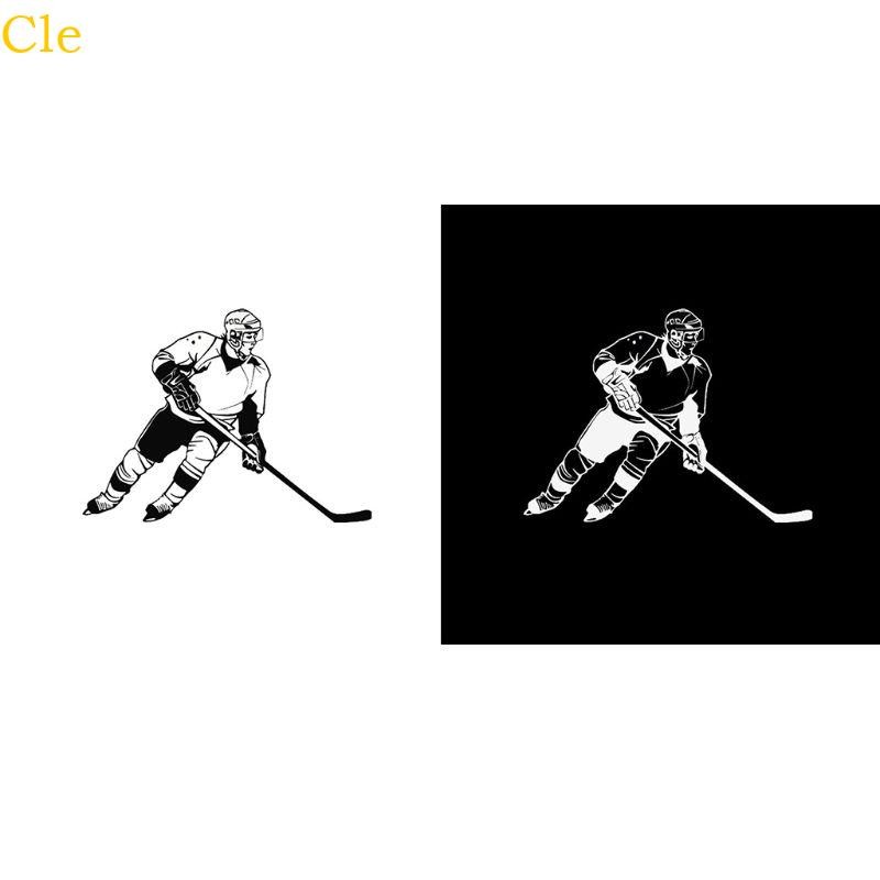 Cle 16x11 ซม.ขนาดใหญ่ Ice Hockey กีฬา Decal รถสติกเกอร์ Auto หน้าต่าง ...