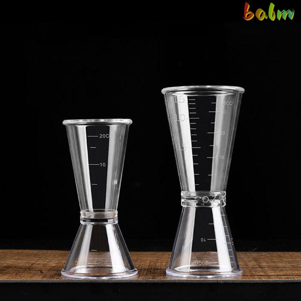 ถ้วยตวง BALM, PP 20/40cc เครื่องปั่นค็อกเทล, 10/20cc ความจุขนาดใหญ่ Stackable Double Shot ...