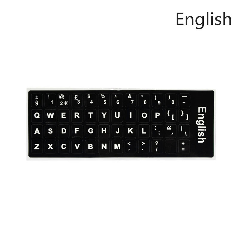 Laptop English Keyboard Sticker Alphabet Keyboard Layout Sticker German ...