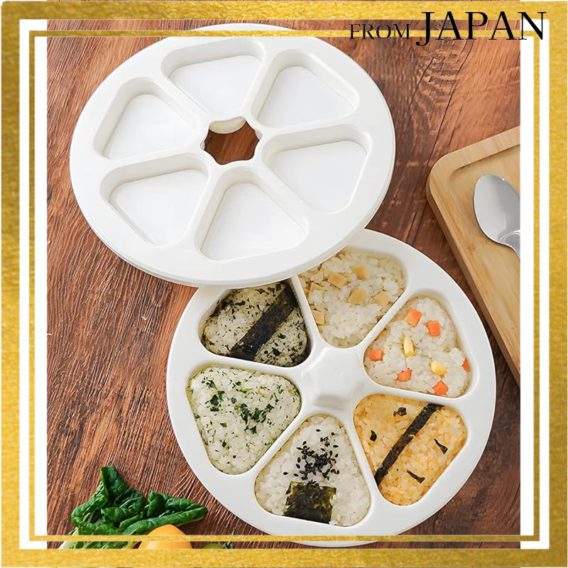 SINCA Polypropylene Onigiri Maker - 6-Hole Onigiri Shaper - Onigiri ...
