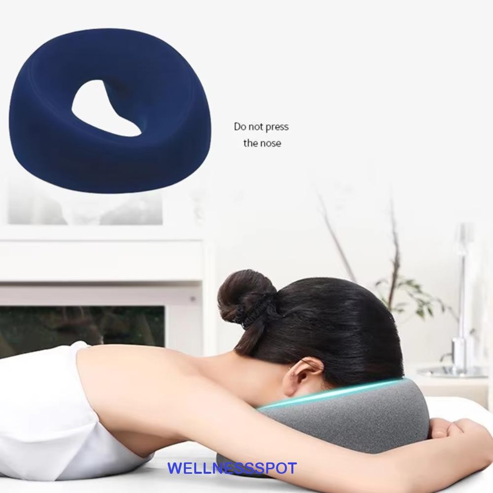 Wellnessspot นอนลงหมอน, Ergonomics ช้า Rebound Head Rest, โฟมนุ่มสะดวก Breathable Face Support ...