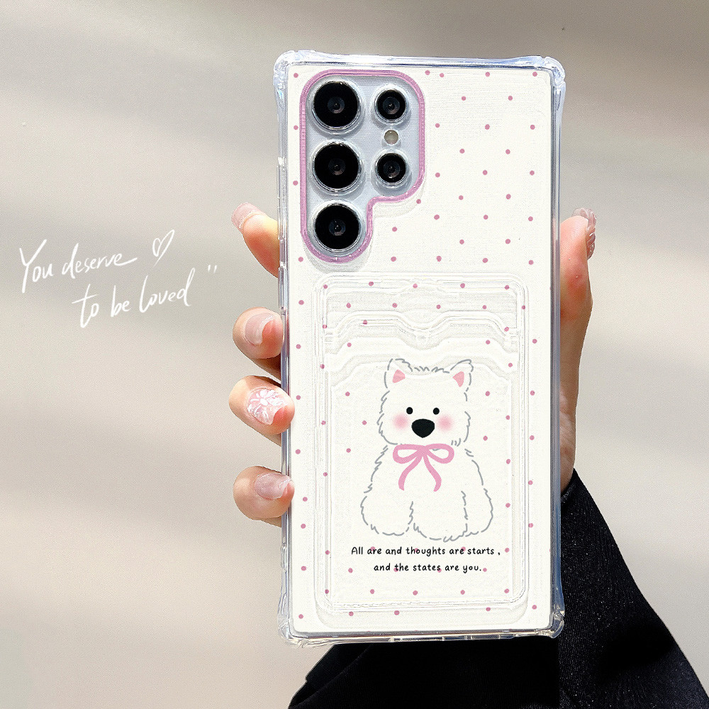 TPU ที่ใส่บัตรเคส For Samsung A55 5G A56 A36 A26 A05S A05 A54 A16 A06 A34 A35 A53 A15 A22 A73 ...