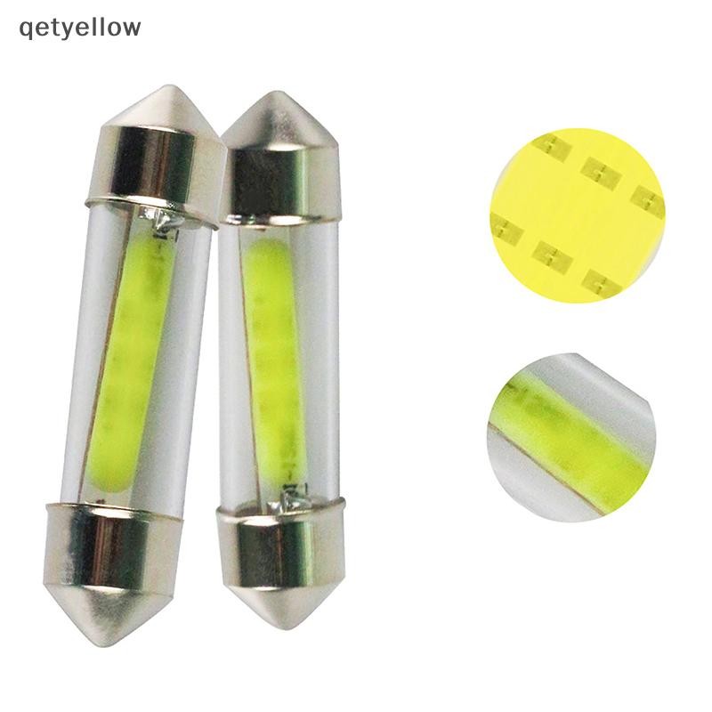 Qetyellow สีขาวไฟอ่านหนังสือ C5W 31 มม.Festoon LED 36 39 41 MM SV8.5 C10W หลอดไฟโดมประตู Trunk ...