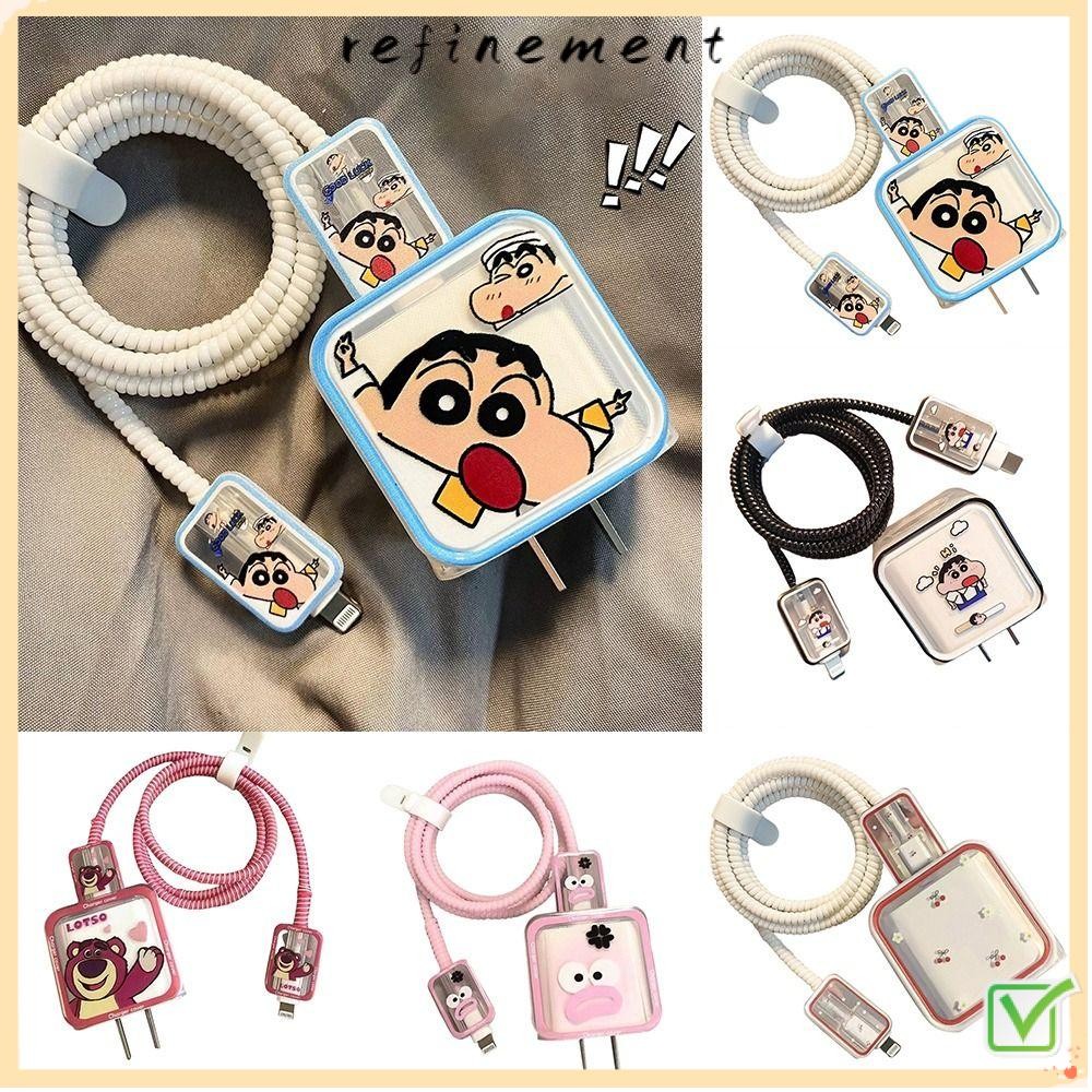 รีไฟน์MENT Data Wire Winder, Crayon Shin-chan Soft สายชาร์จ, แฟชั่นหมี ...