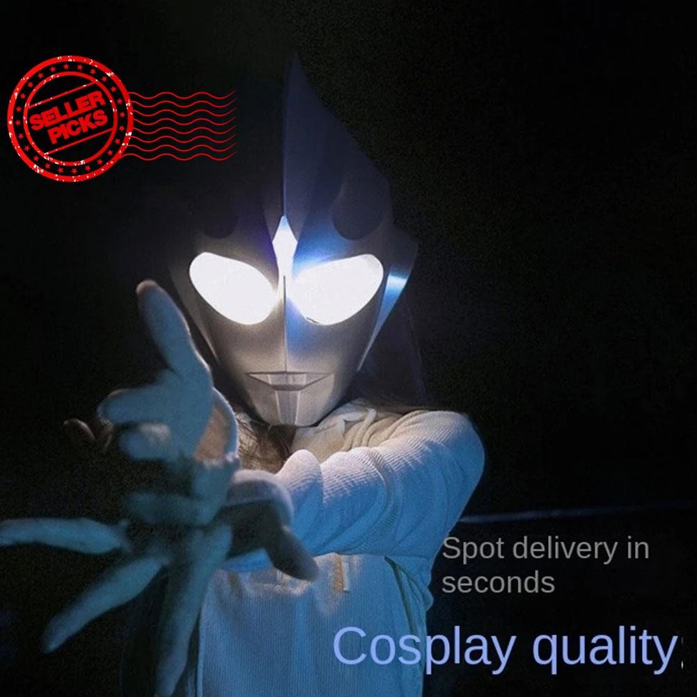 Diga Ultraman หมวกกันน็อคของเล่นพร้อมหน้ากากเรืองแสงแบบเต็มหน้าสวมใส่ ...