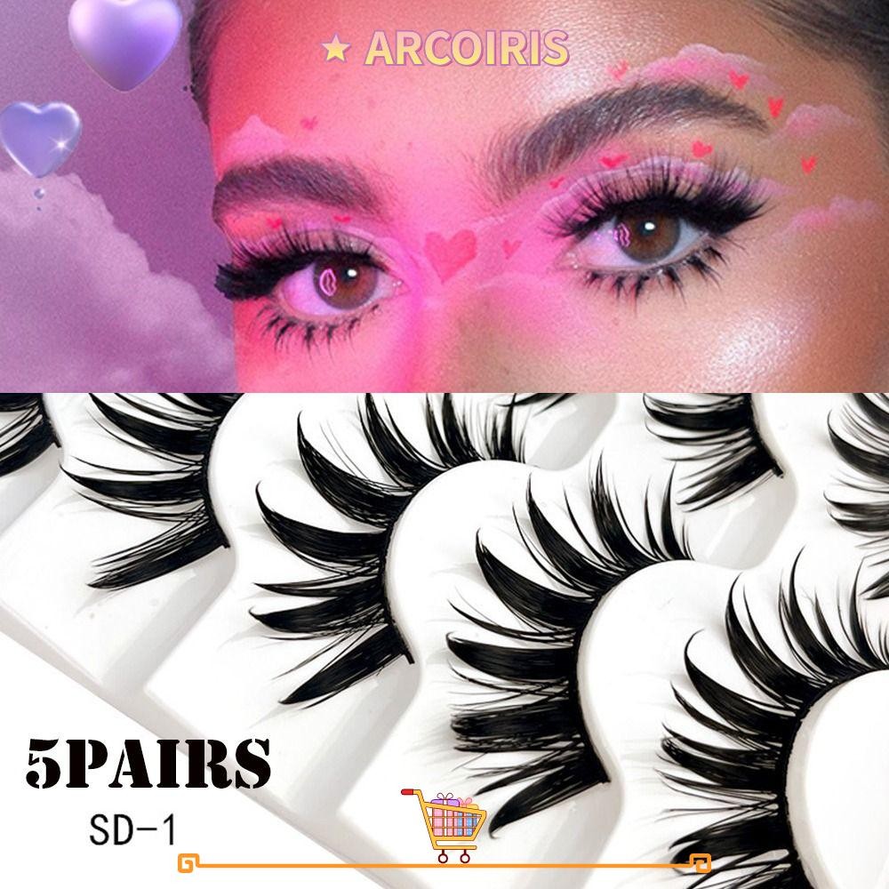 ARCOIRIS ขนตาปลอม Extension Reusable Soft Band Eye แต่งหน้าเครื่องมือขน ...