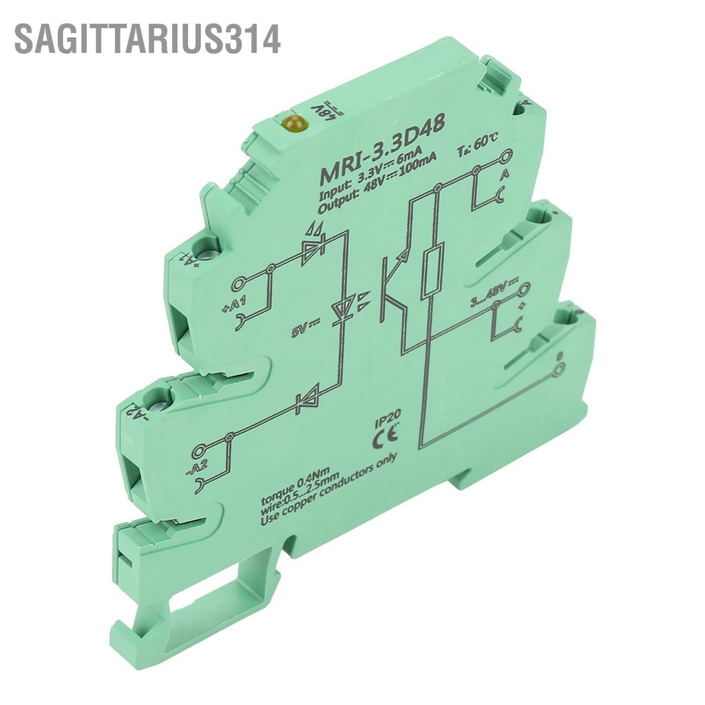 Sagittarius314 MRI-3.3D48 DC Photoelectrical Coupler แยก PLC รีเลย์ ...