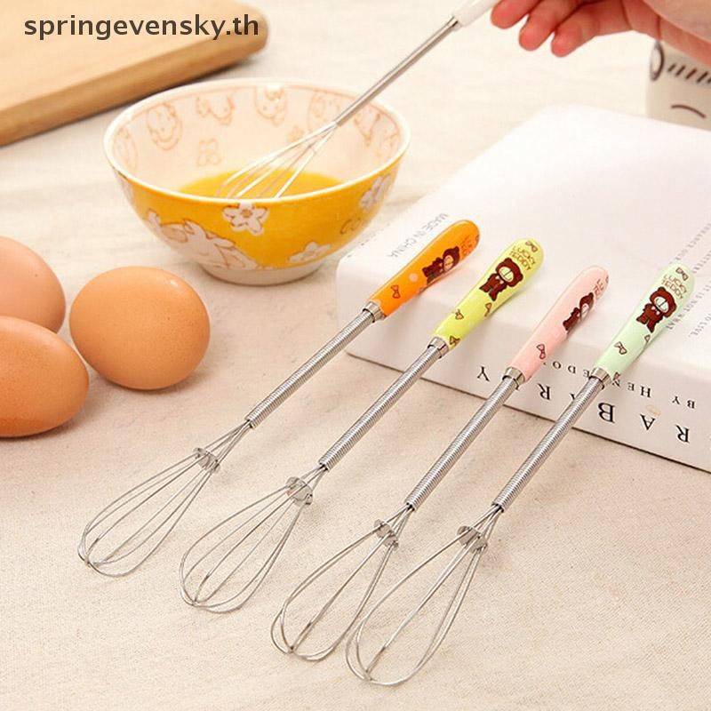 Springevensky Chic ใหม่ Handle Whisk สแตนเลสเครื่องผสมอาหารทรงกลมลวดตี ...