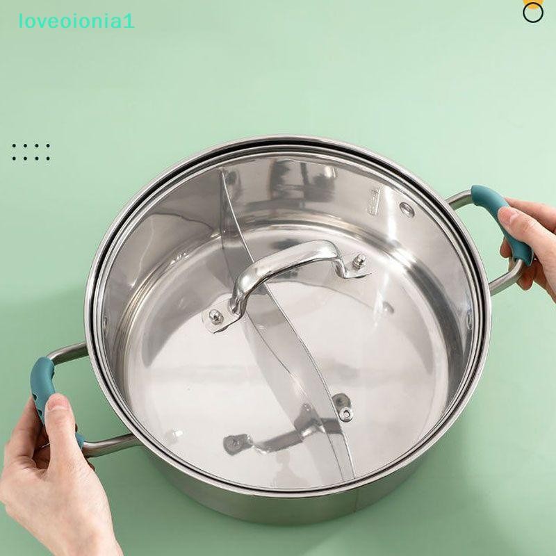 loveoionia1 2 ชิ้นซิลิโคน Pan Handle Cover ฉนวนกันความร้อนครอบคลุมหม้อ ...