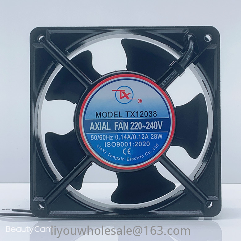 ยี่ห้อใหม่ TX12038HB AXIL FAN 220V 380V พัดลมอลูมิเนียมพัดลมระบายความ ...