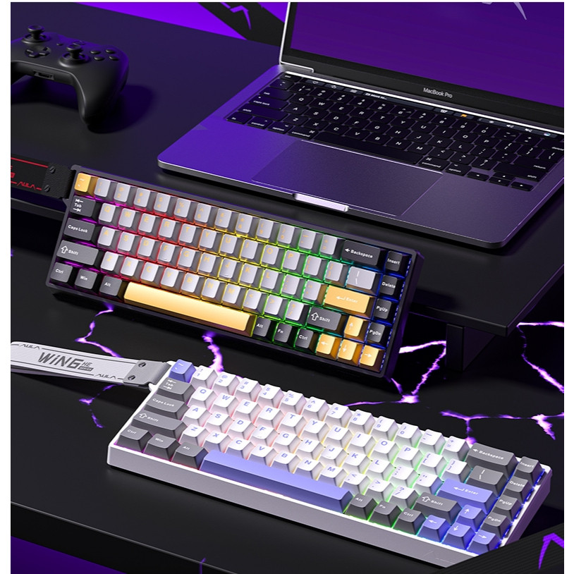 AULA KEYBORD WIN68 MAGNETIC SWITCH TECHNOLOGY คีย์บอร์ด ไฟ RGB 16 ล้าน ...