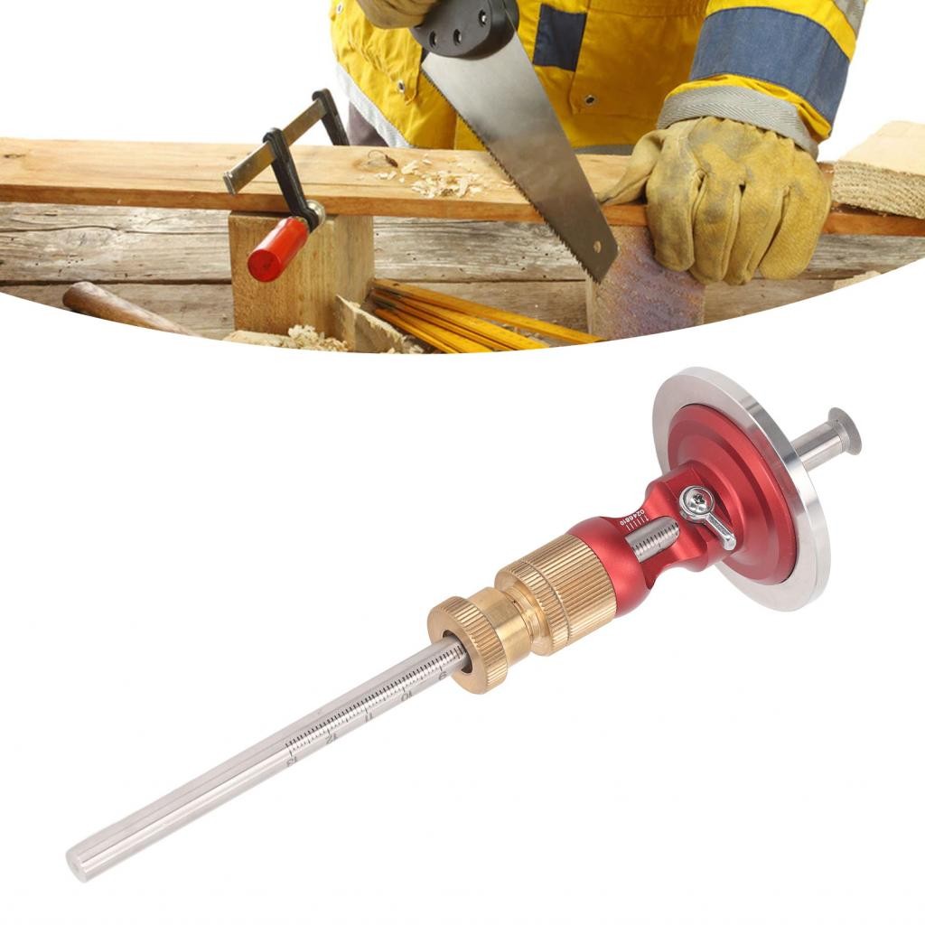Woodworking Scriber Wheel Marking Gauge Knob การปรับ 0 ถึง 130 มม. ...