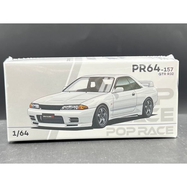 POPRACE 1: 64 NISSAN SKYLINE GT-R R32 - CRYSTAL WHITE | Shopee Thailand