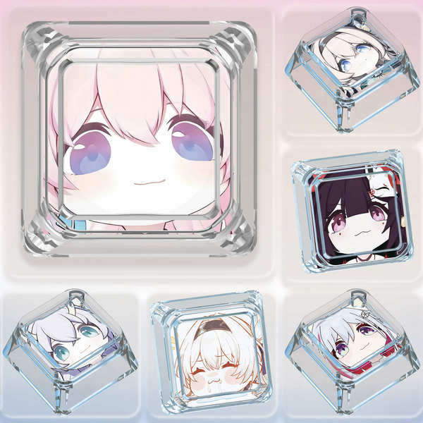 keycap ใส คีย์แคปใส Honkai Kafka บุคลิกภาพ Keycaps Flow Firefly Cross ...
