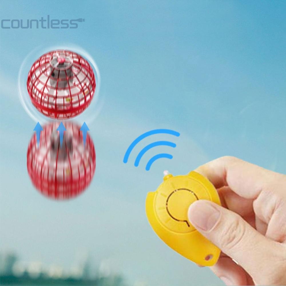 Flying Orb Ball Fly Spinners Creative Lighted for Indoor Outdoor (สีแดง ...