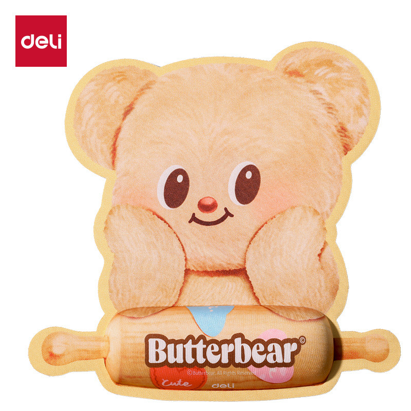 Deli HY451 Butter Bear Joint Mouse Pad พยุงข้อมือ Girl Mouse แผ่นโฟม ...