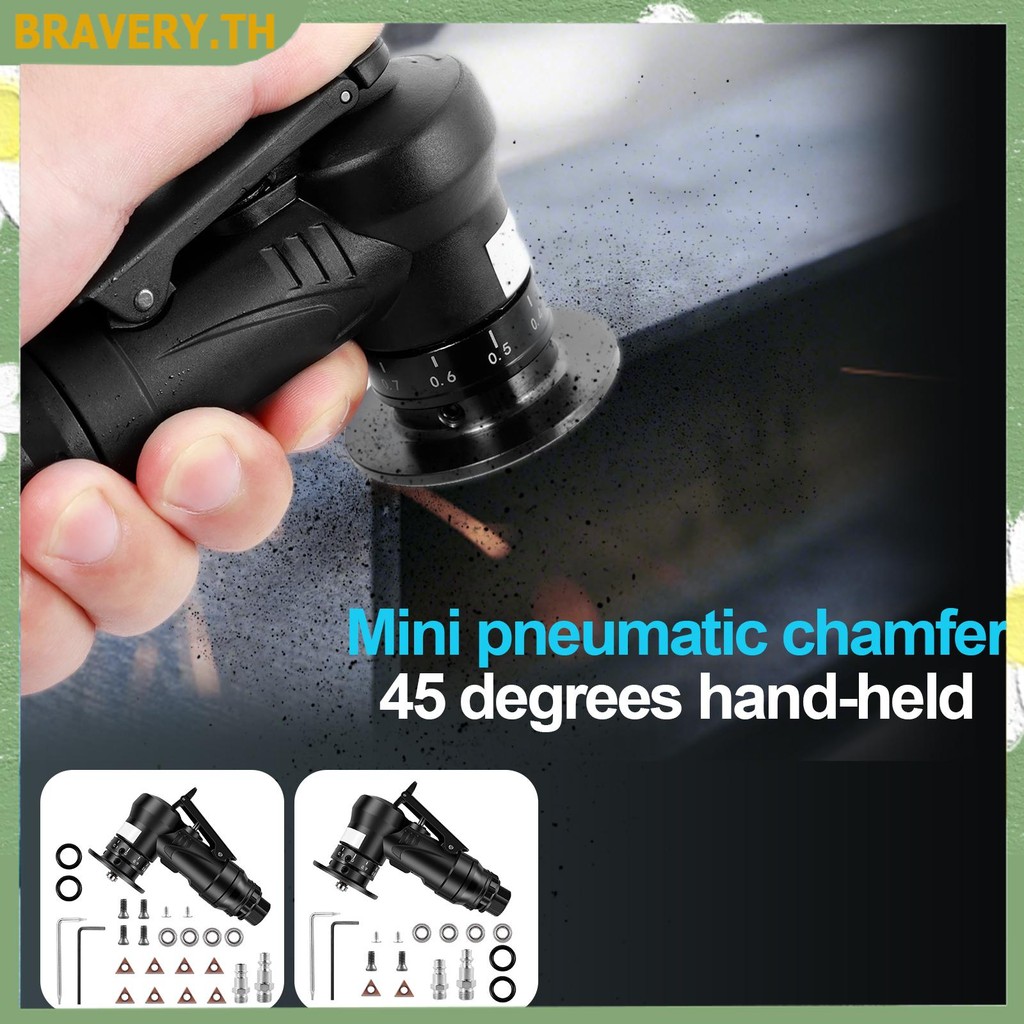 เครื่องลบมุมนิวเมติกขนาดเล็ก 30000 RPM มือถือ 45° Air Beveling Machine ...