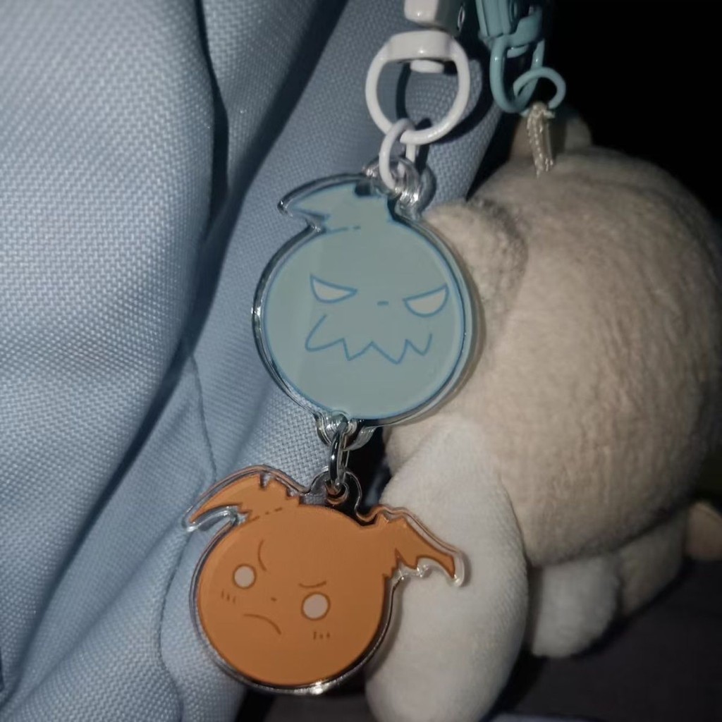 Soul Eater อะนิเมะพวงกุญแจ Maka Albarn อะคริลิค Key Chain Man Kawaii ...