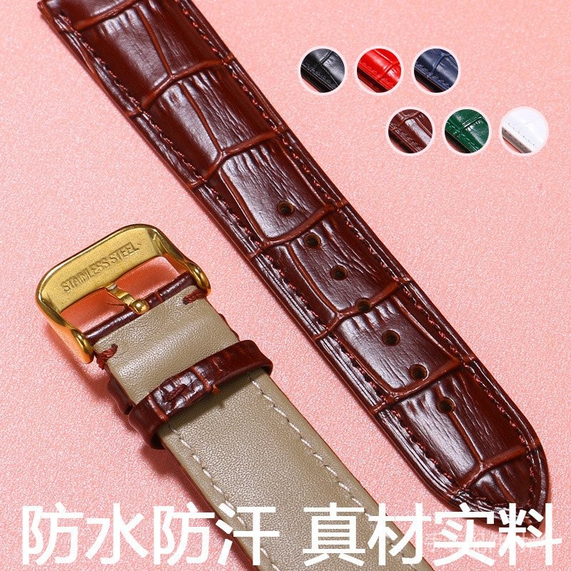 สายหนังแท้ Mido สำหรับผู้ชายและผู้หญิง เข้ากันได้กับรุ่น M8600 Beilen ...