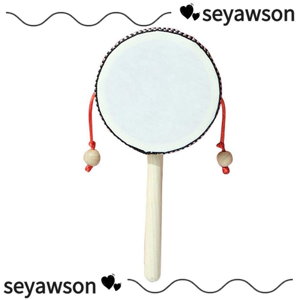SEYAWSON Rattle, เครื่องมือแบบดั้งเดิม Orff Instruments Hand Shake Drum ...