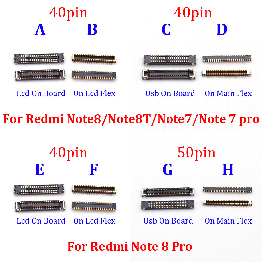 10-50 ชิ้นจอแสดงผล LCD Usb Charger ชาร์จ FPC Connector ปลั๊กสําหรับ ...