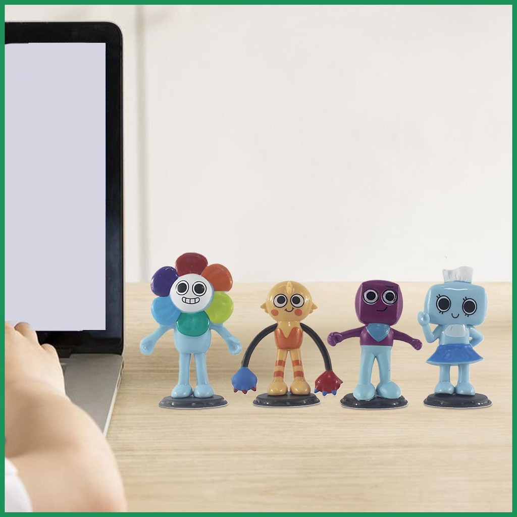 สําหรับdandys Worldเกมตัวเลข 8Xการ์ตูนเกมรูปขาตั้งสะสมFigurinesเกมaiath ...