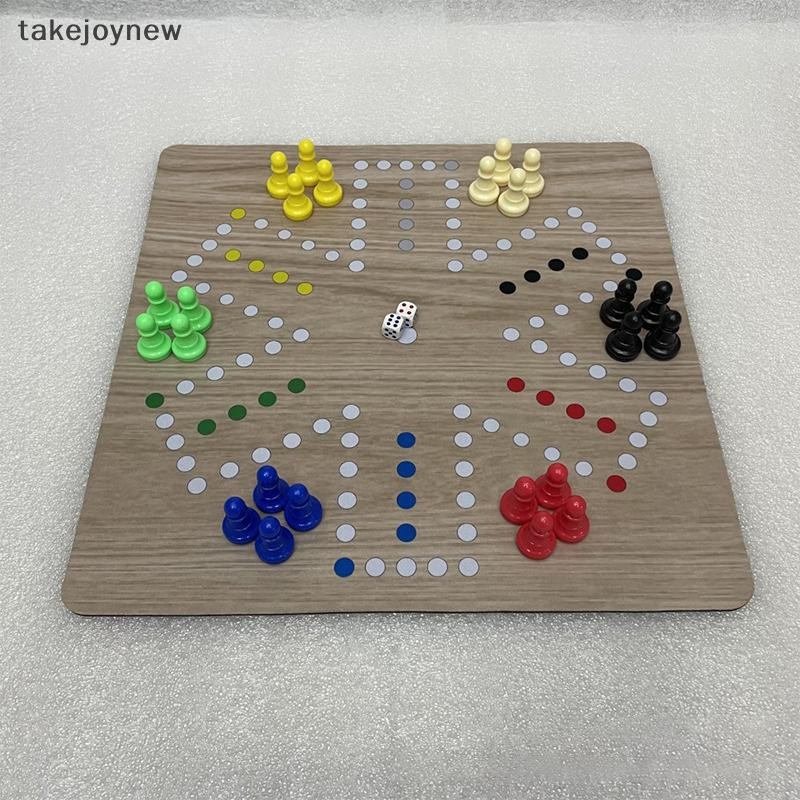 [takejoynew] 6 Player Flying Chess Ludo Ludo Jackaroo Rubber Pad Chess Board 35cm ประมาณ 280 ...