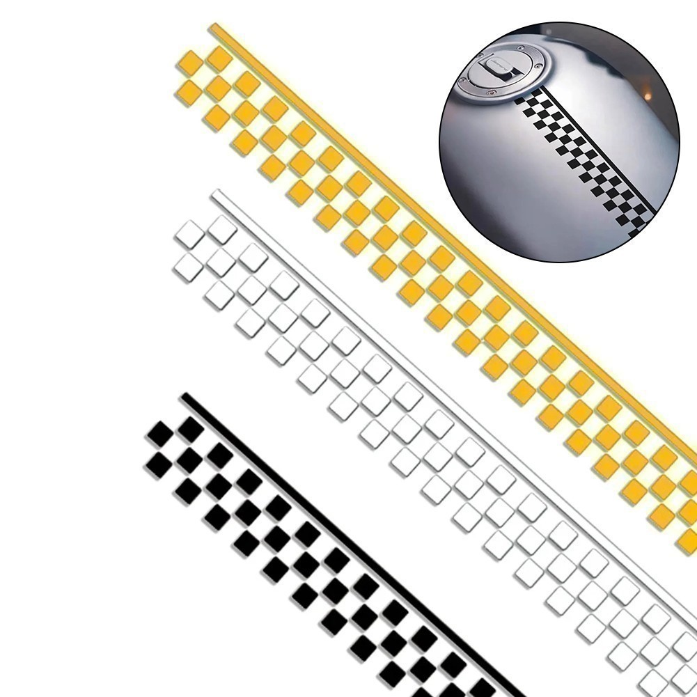 สติ๊กเกอร์ติดรถ ลาย Checkered Stripes Decals สติ๊กเกอร์มอเตอร์ไซค์ ...