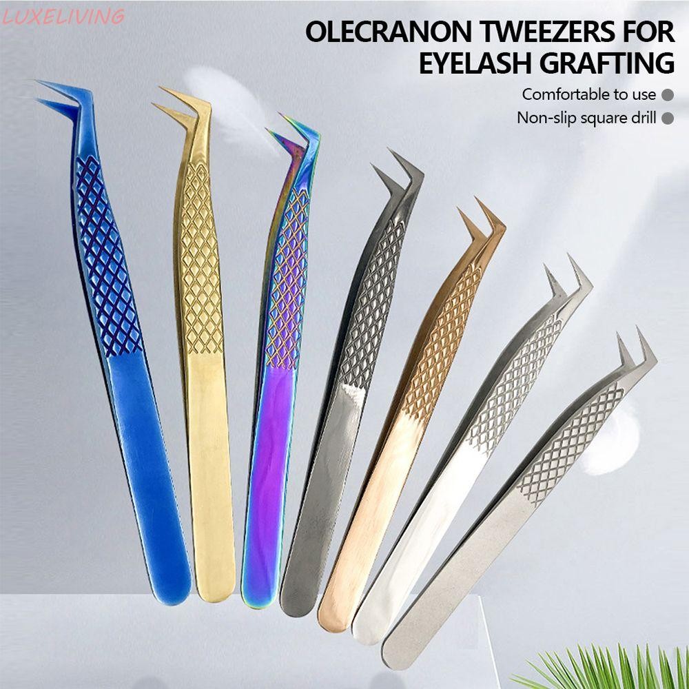 Luxeliving แหนบคิ้ว Professional คุณภาพสูงคลิป Clamps Forceps Make up ...