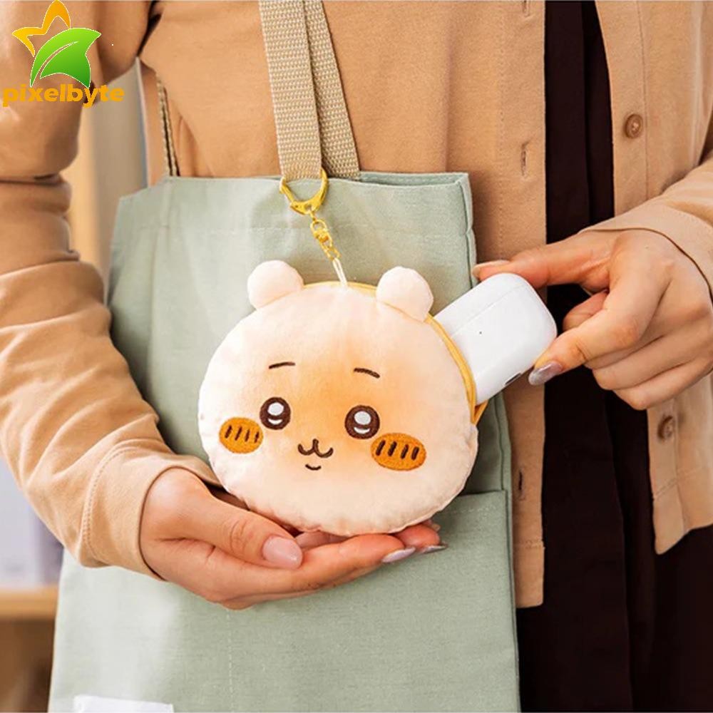 PIXELBYTE บาร์บีคิวขนมปัง Series Chiikawa กระเป๋า, Hachiware Rakko Usagi กระเป๋าเหรียญ, การ์ตูน ...