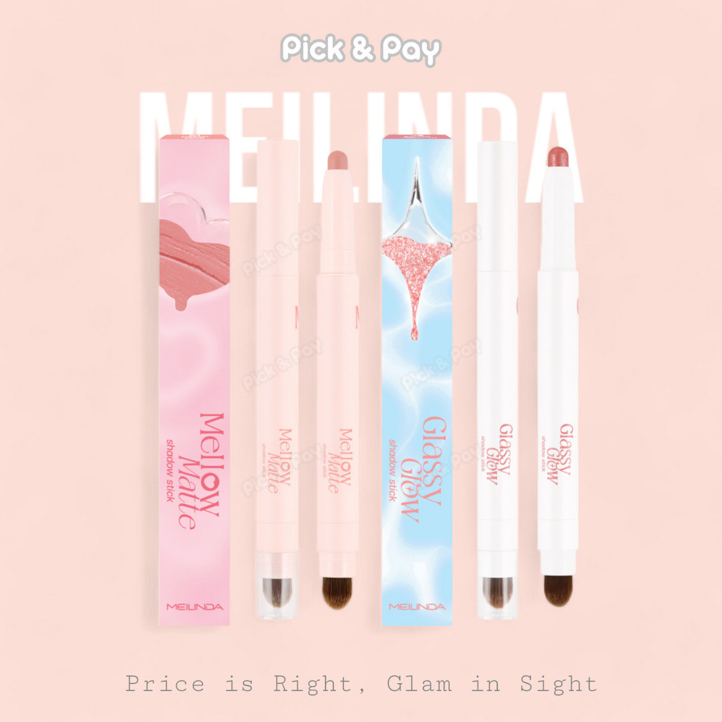 Meilinda Glassy Glow Shadow Stick & Mellow Matte Shadow Stick อายแชโดว์ ...