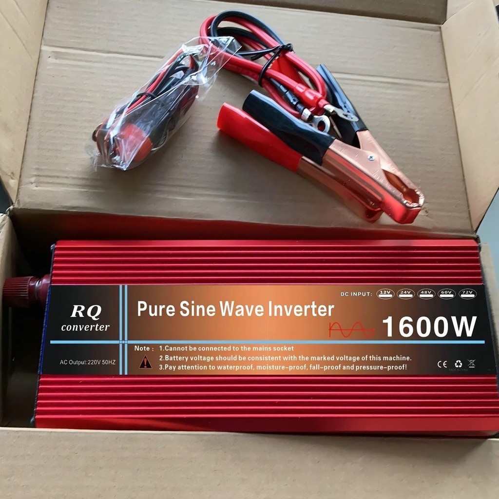 RQ1600W Audio INVERTER อินเวอร์เตอร์ เครื่องแปลงไฟ12v เป็น AC 220V พัด ...