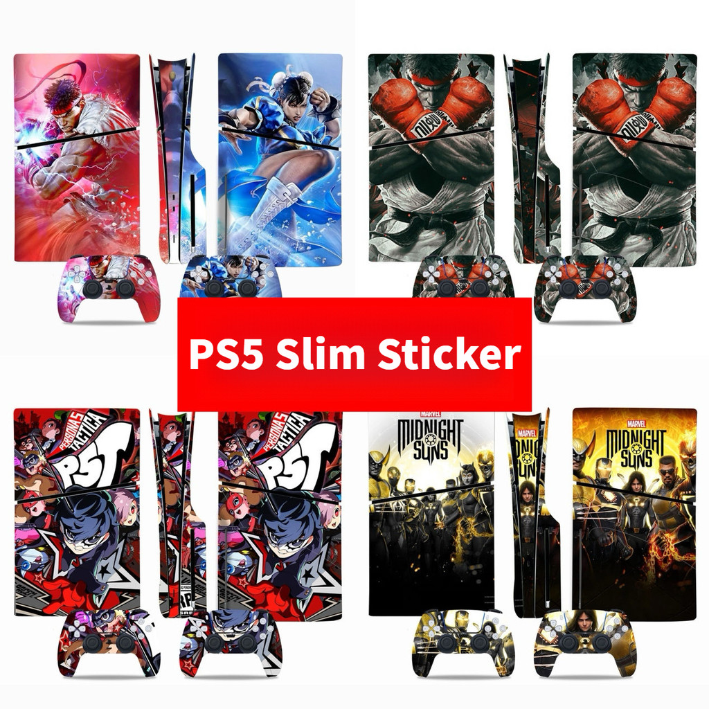 สําหรับ Sony PS5 Slim CD-ROM สติกเกอร์สร้างสรรค์อะนิเมะรูปแบบเครื่องเกม ...