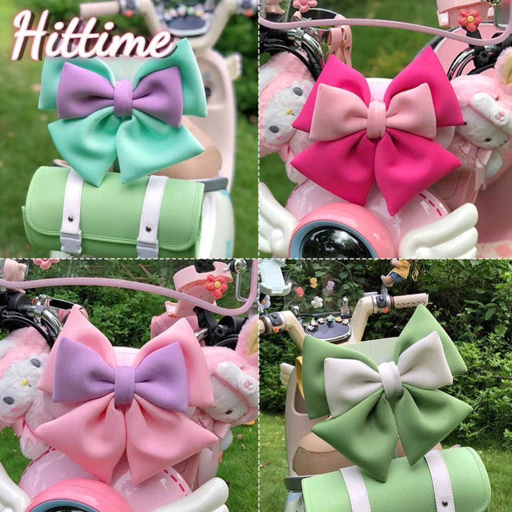 Hittime Dual-สีโบว์หมวกกันน็อครถจักรยานยนต์ตกแต่งจักรยานไฟฟ้าหมวกกันน็อคอุปกรณ์เสริมสําหรับ ...