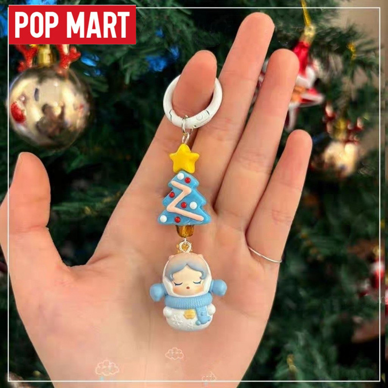 พร้อมส่ง popmart Christmas PARTY Series popbean พวงกุญแจน่ารัก POP Bean ...