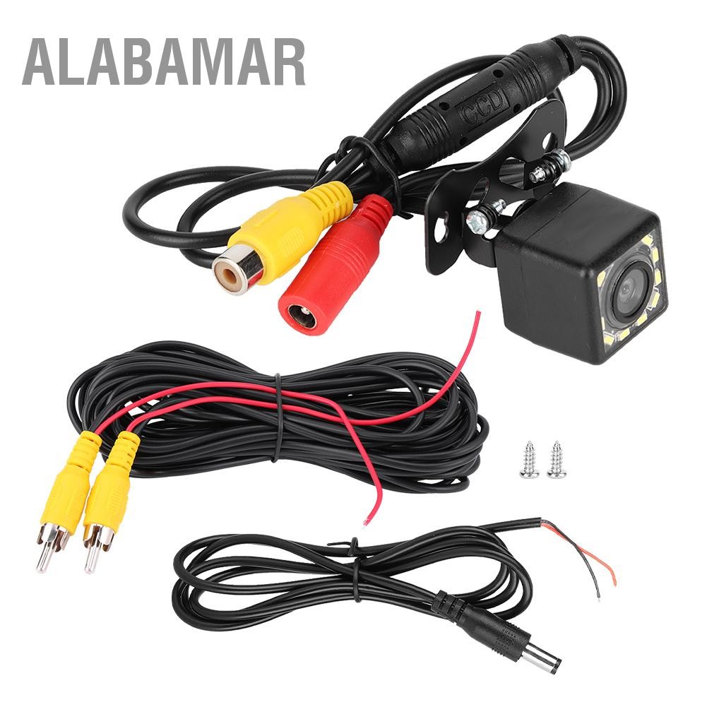 ALABAMAR Car Rear View HD Camera 12 LED Night Reversing Parking Monitor ...