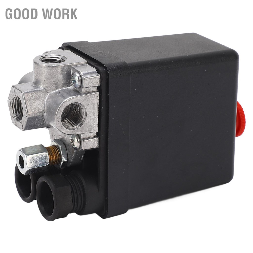 Good Work 6 to 8kg Air Compressor Pressure Switch Heavy Duty 4 Port ...