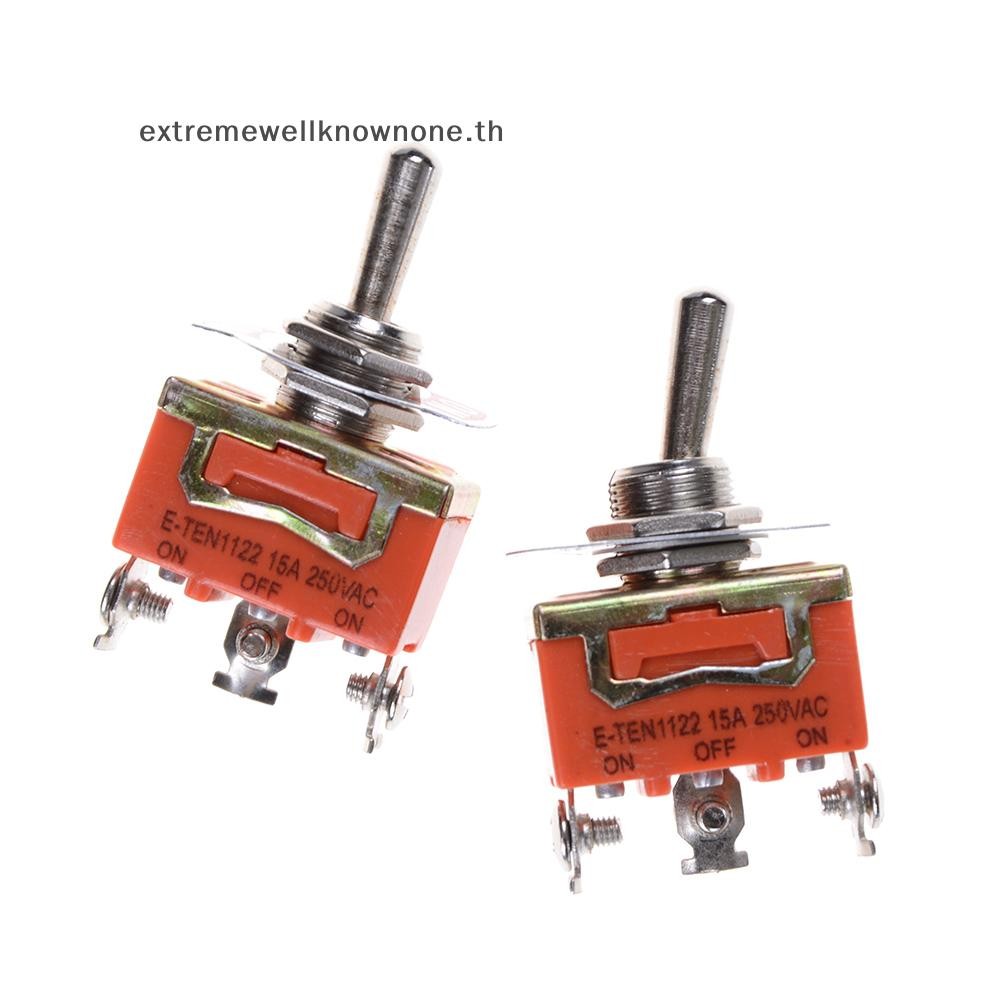 EWTH 3 เทอร์มินัลสีส้ม SPDT ล็อคสลับสวิตช์ 250V 15A ON-OFF-ON EWTH ...