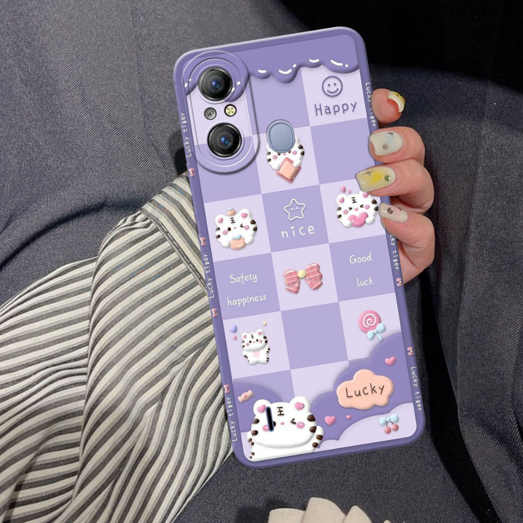 HP MS Case Itel A49 A26 A27 แฟชั่นกรณี Softcase Macaron ป้องกันกล้อง ...