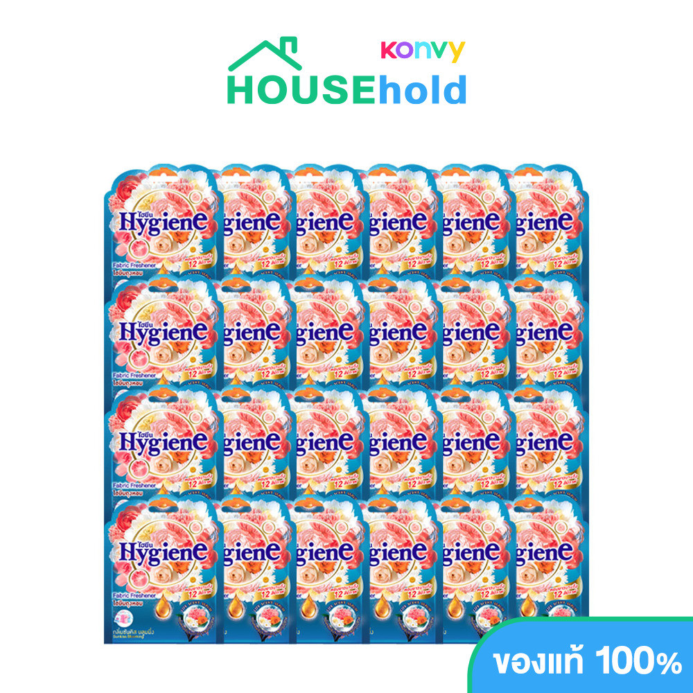 [ยกลัง] Hygiene Fabric Freshener Sunkiss Blooming [8g x 24pcs] ไฮยีนถุง ...